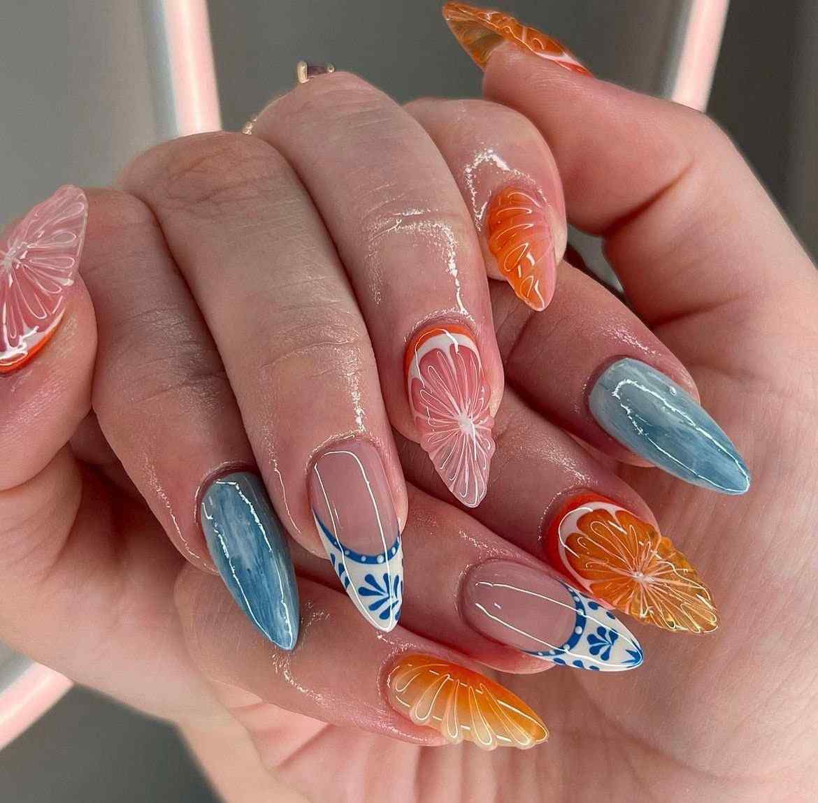 74 Radiant Summer Coral Nails 2025: Vibrant Designs With Glitter & Art ...