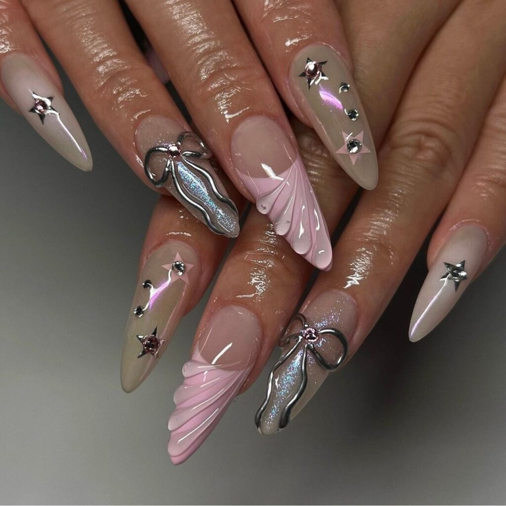 64 Chrome Nail Designs: Glitter, Short Styles & More For 2025 - CCKOnline