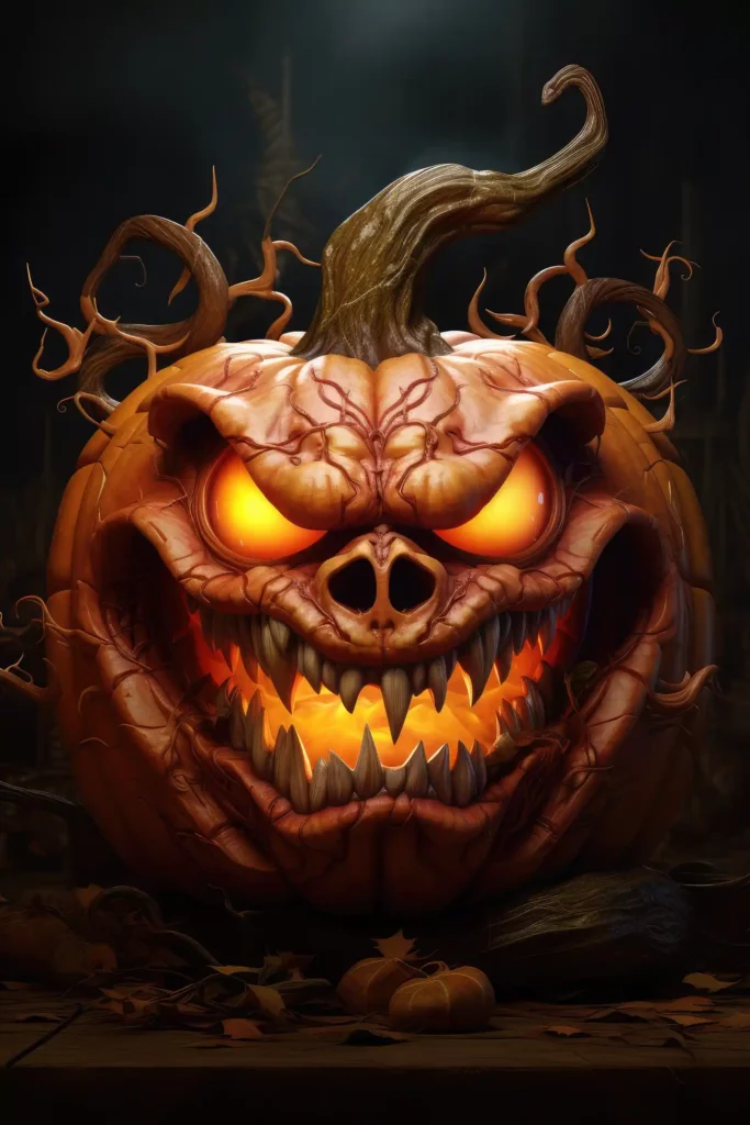 114 Creepy Pumpkin Carving Ideas: Easy Templates, Faces & Creative ...