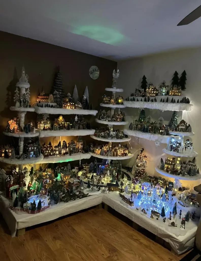 45 Stunning DIY Christmas Village Display Ideas For Every Space - CCKOnline