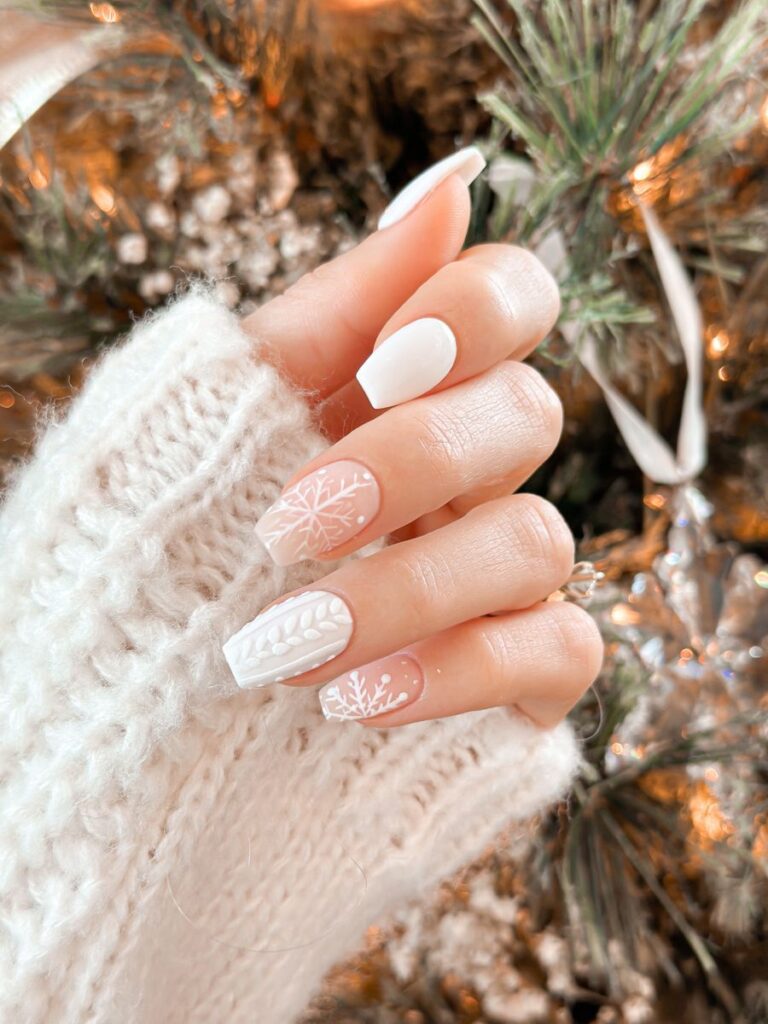 121 Stunning Snowflake Nails: Easy, Acrylic, And Perfect For Winter ...