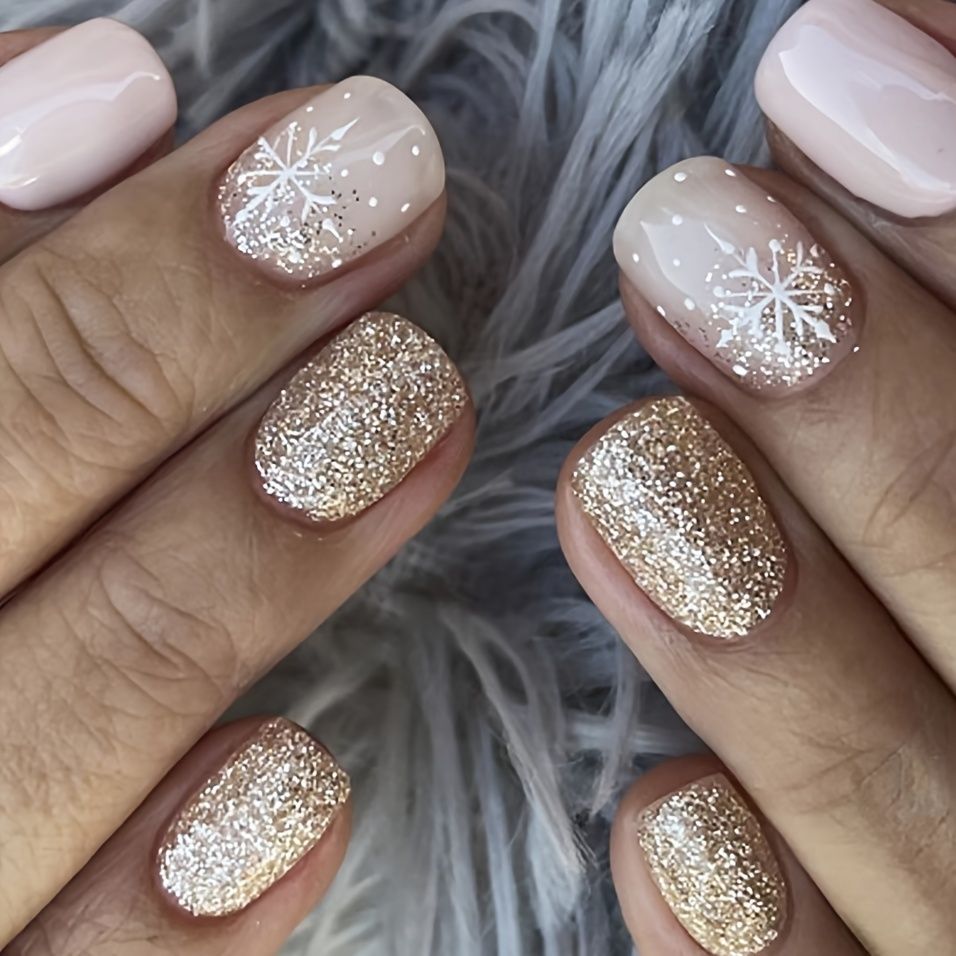 121 Stunning Snowflake Nails: Easy, Acrylic, And Perfect For Winter ...
