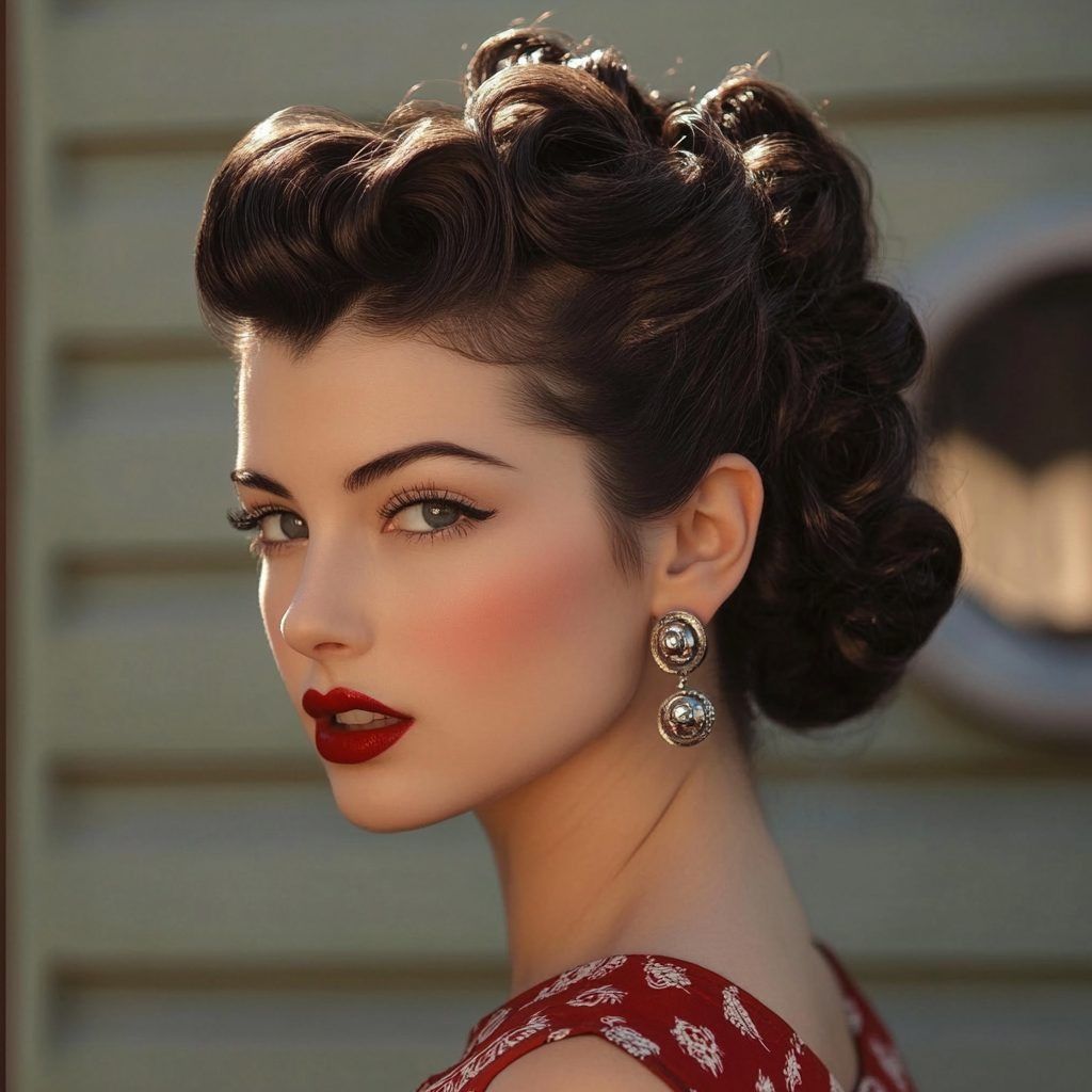 103 Vintage 50s Hairstyles: Long Hair, Short Cuts, Bangs & Step-by-Step Tutorials - CCKOnline