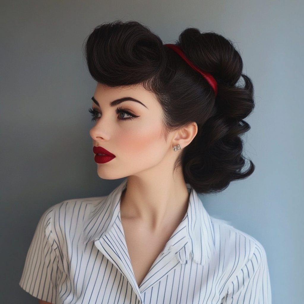 103 Vintage 50s Hairstyles: Long Hair, Short Cuts, Bangs & Step-by-Step Tutorials - CCKOnline